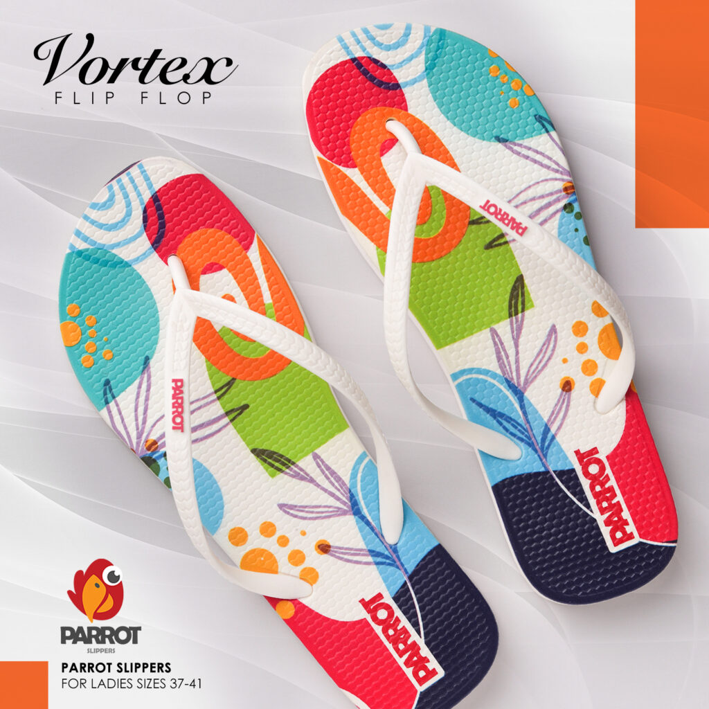 Vortex White – Parrot Slippers