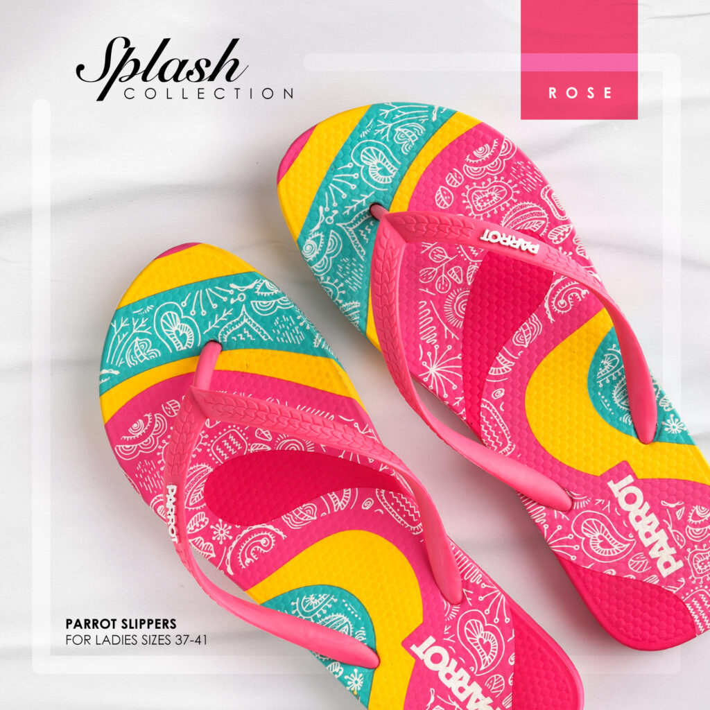 Splash Rose Slipper - Parrot Slippers