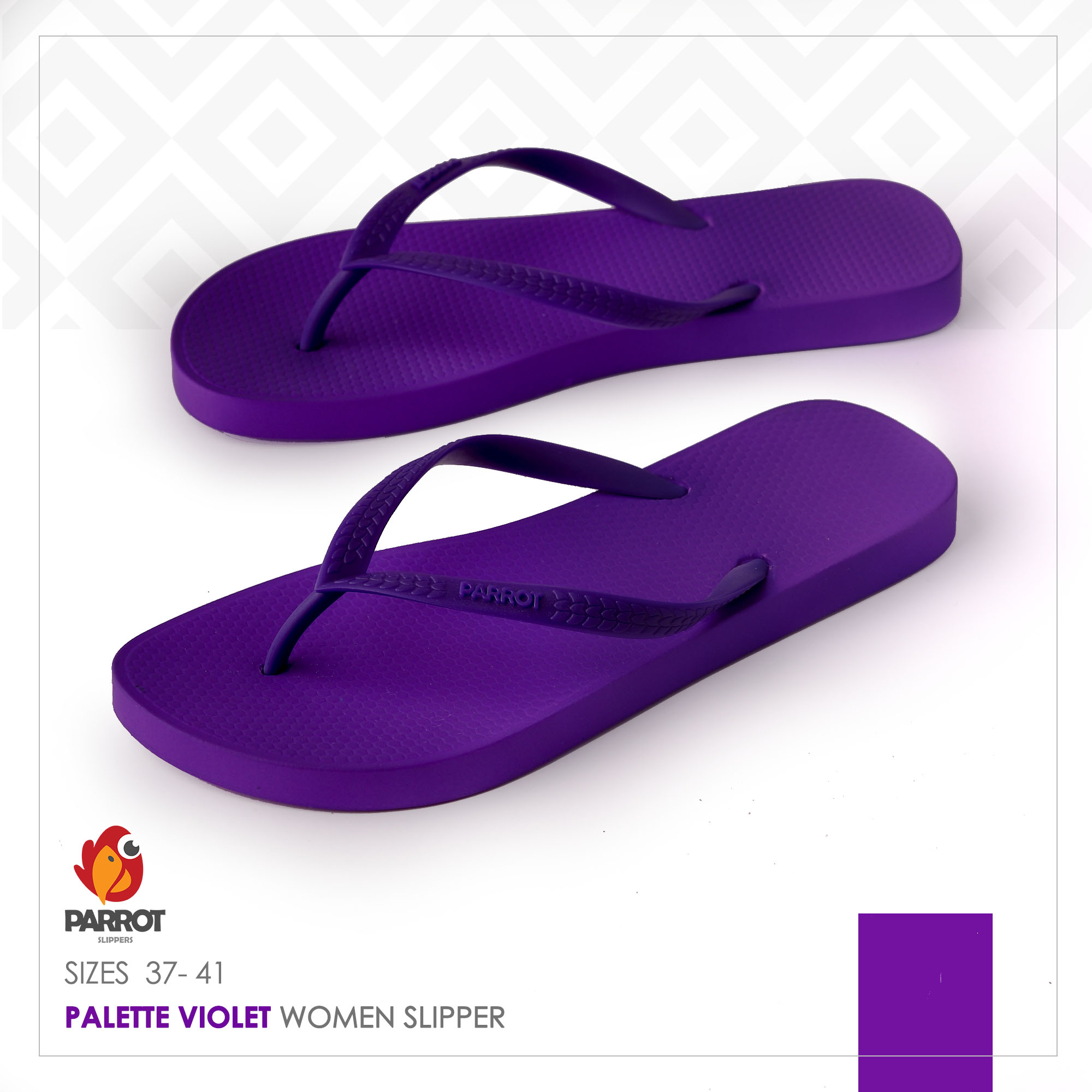 Violet Slipper - Parrot Slippers