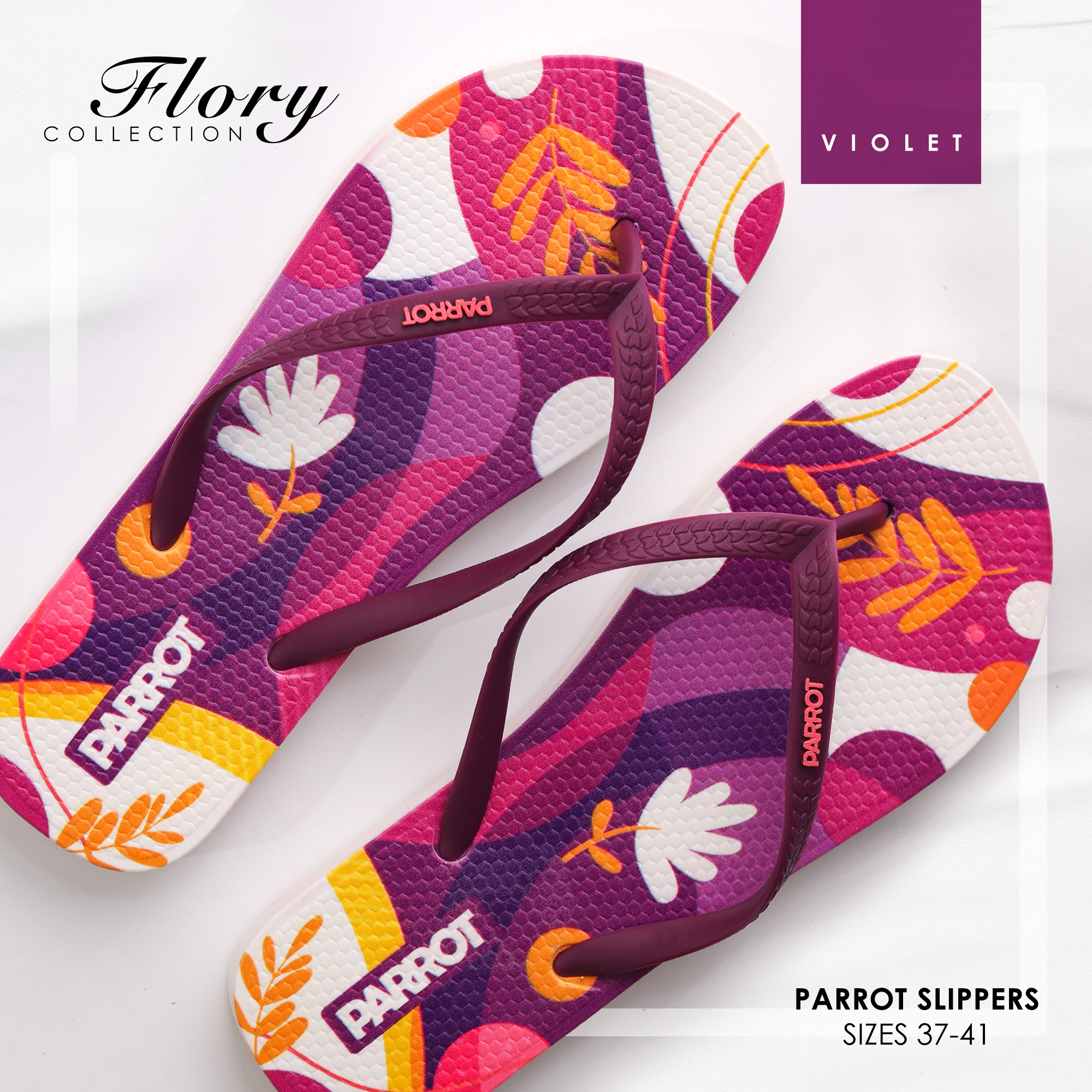 Flory Violet Slipper - Parrot Slippers