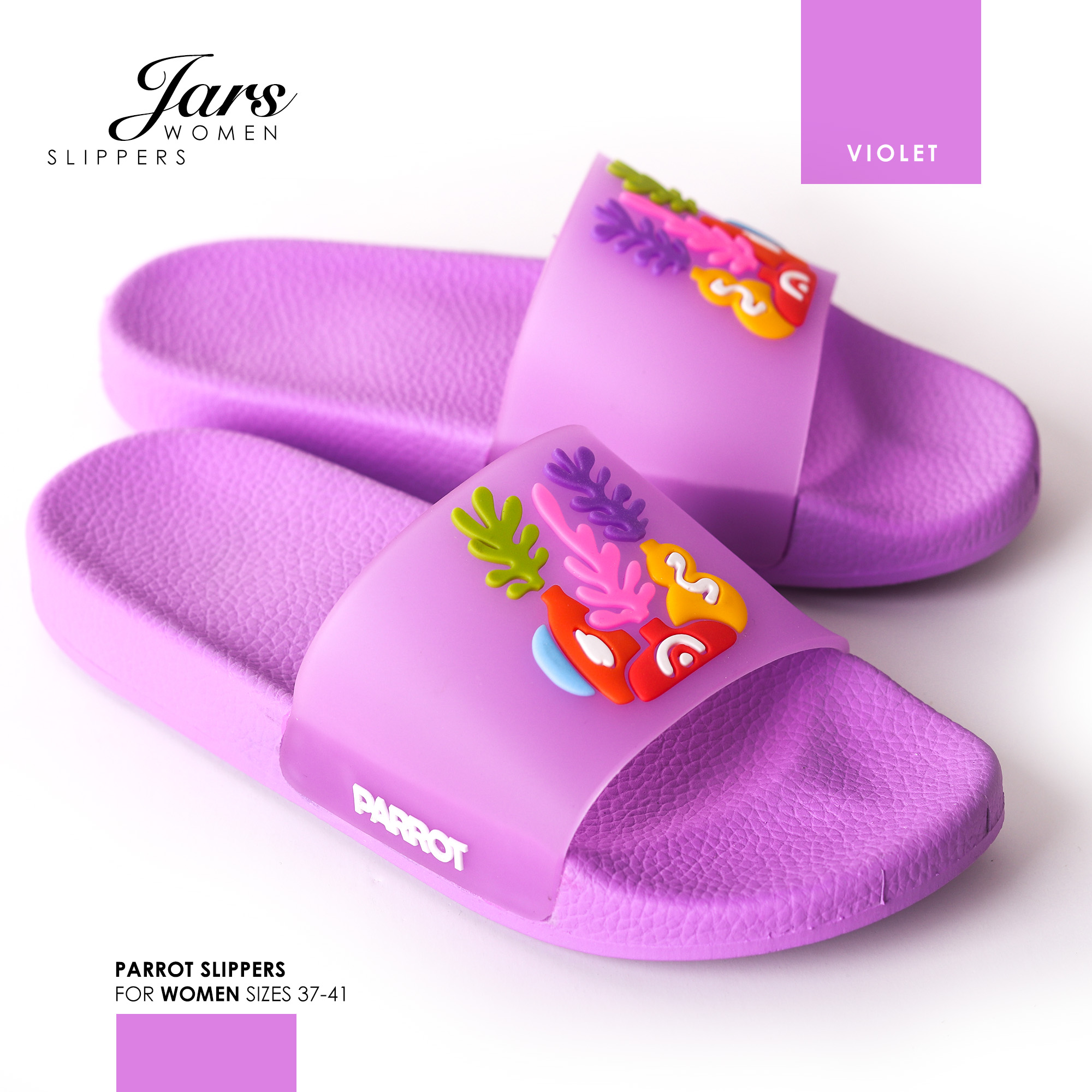 Jars Violet - Parrot Slippers