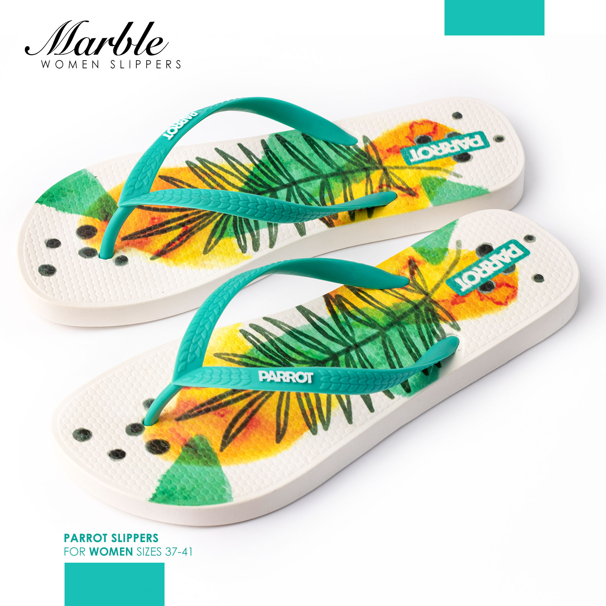 Marble - Parrot Slippers
