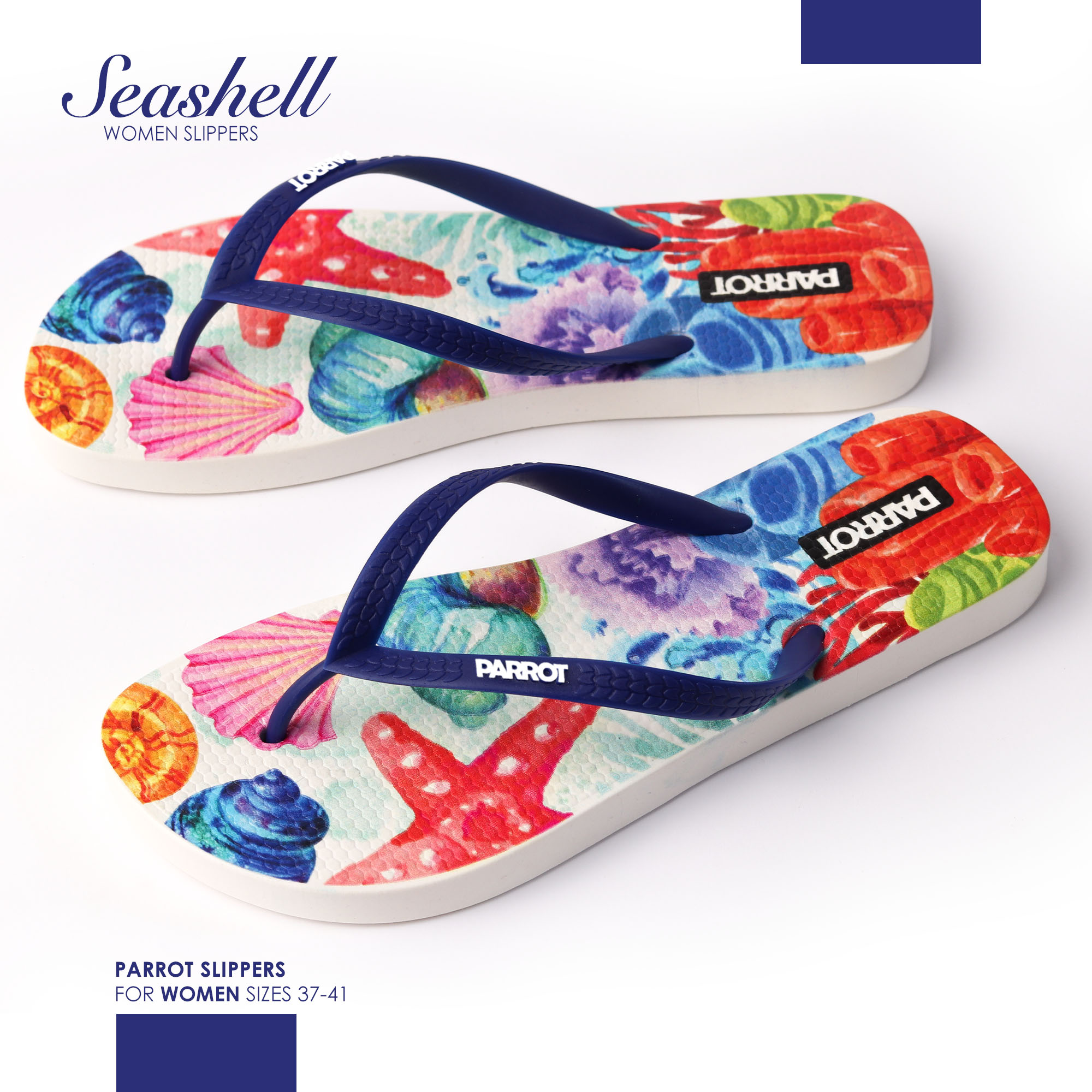 SeaShell - Parrot Slippers