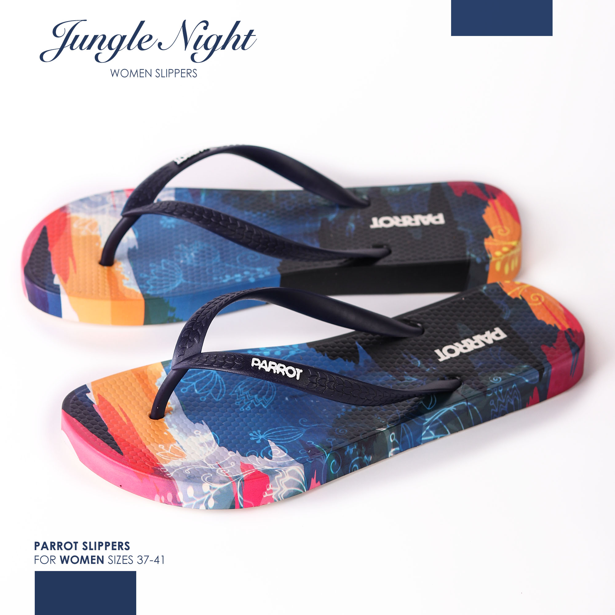 Jungle Night - Parrot Slippers