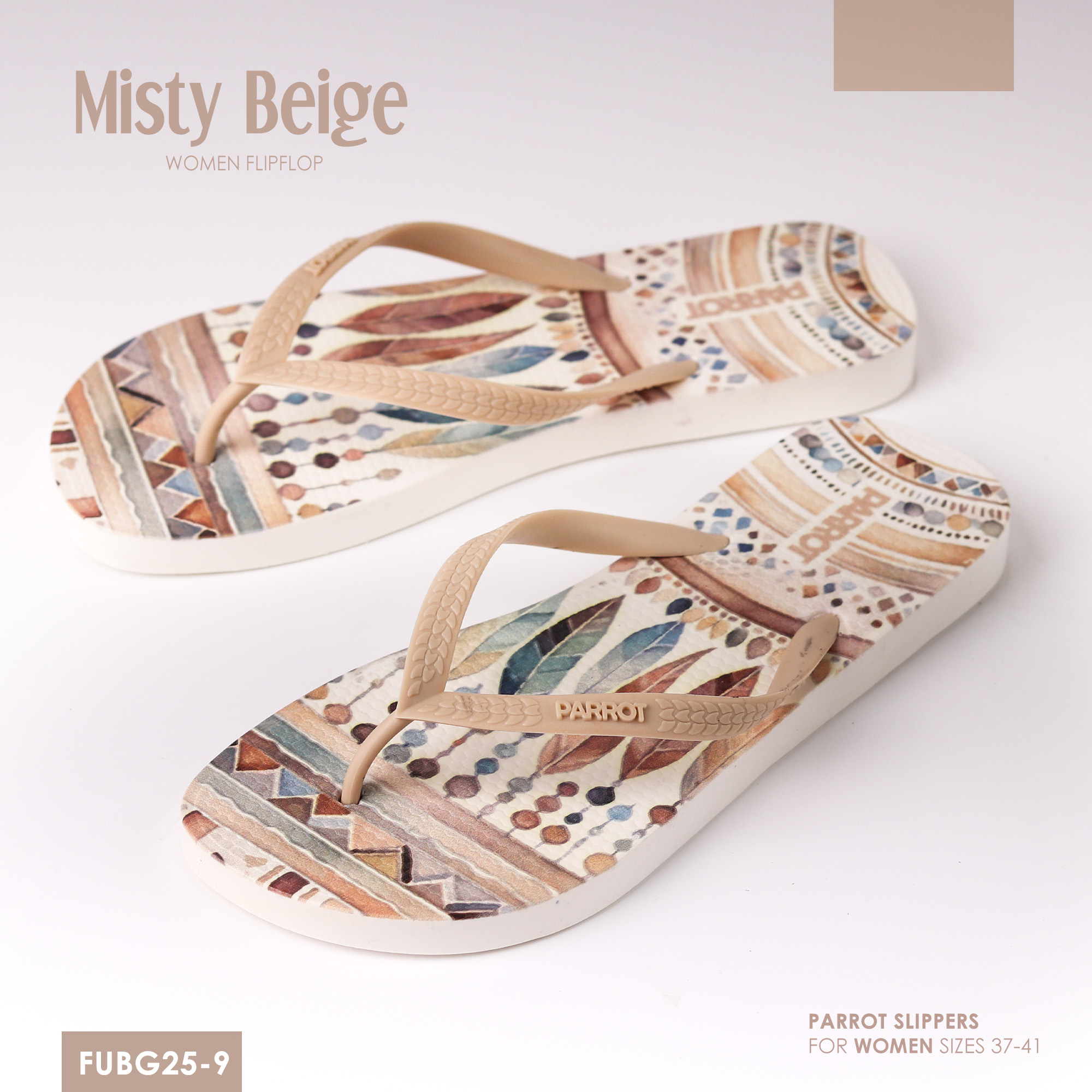 Misty Beige - Parrot Slippers